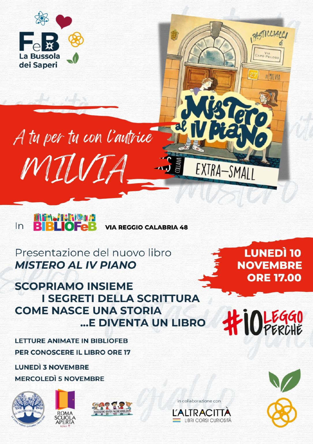 Incontro con l’autrice Milvia – “Mistero al IV piano” – IC Falcone e ...